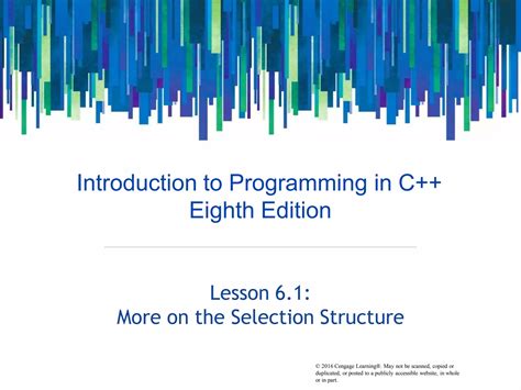 Lesson 61 More On Selection Structure Ppt