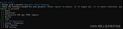 Vue3 项目创建save This As A Preset For Future Projects Csdn博客