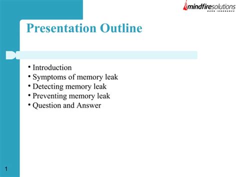 Memory Leak In Java Ppt