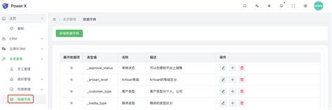 数据字典 Powerxdoc