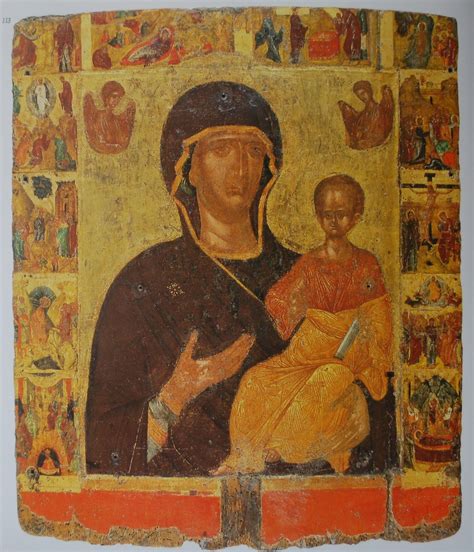 Пресвята Богородиця з Ісусом немовлям на руках Візантійська ікона