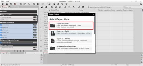 ren py tutorial für eine schnell Übersetzung von ren´py games mit