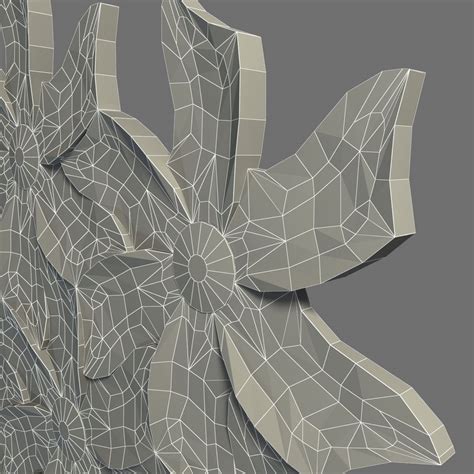 3d瓷砖kaza混凝土 花瓣 3d模型 25 Max Obj Fbx 3ds Free3d