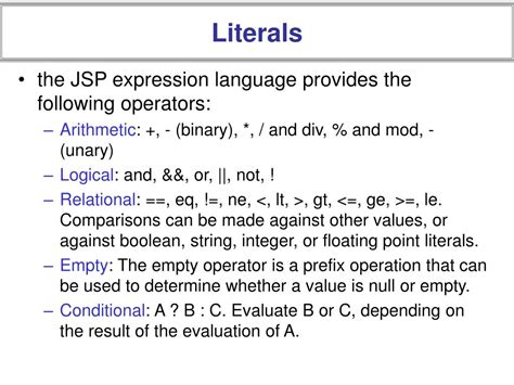 Ppt Jsp Expression Language Powerpoint Presentation Free Download