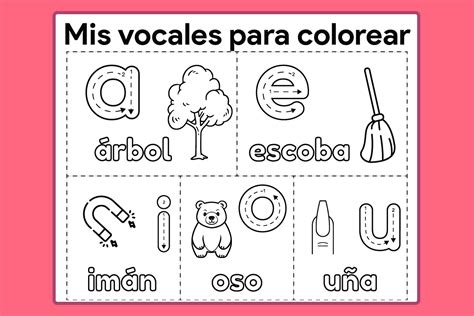 Dibujos De Vocales Para Imprimir Dibujos Cute Para Imprimir