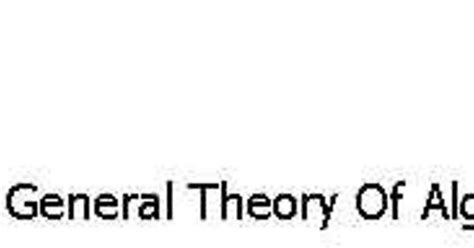 Banach Algebras And The General Theory Of Algebras Volume 1 Algebras