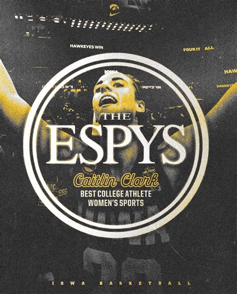 Iowas Caitlin Clark Wins Espy For Best Female College Athlete