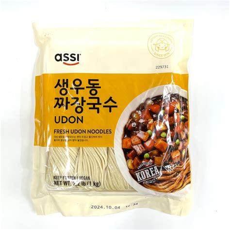 Assi Fresh Udon Noodle Jjajang 아씨 생 우동 짜장 국수 1kg