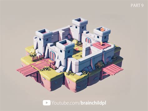 low poly blender and unity game assets 3d game design behance