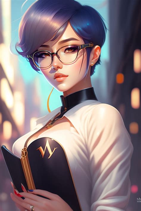 Lexica Beautiful Hot Anime Girl With Short White Hair Hot Body Full