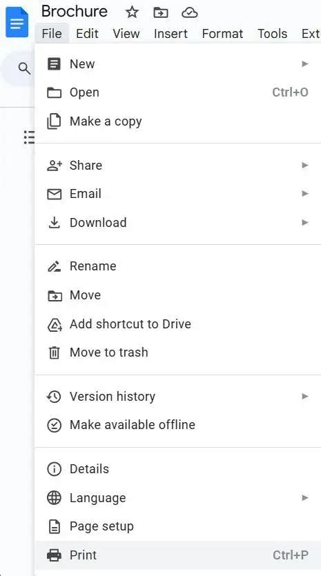 How To Make A Brochure On Google Docs Using Templates Custom Design GeeksforGeeks