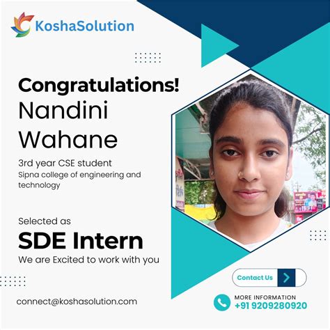 Nandini Wahane On Linkedin Koshasolutions Fullstackdeveloper