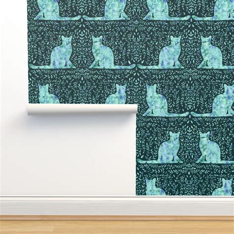 Must Love Cats And Plants Wallpaper Spoonflower