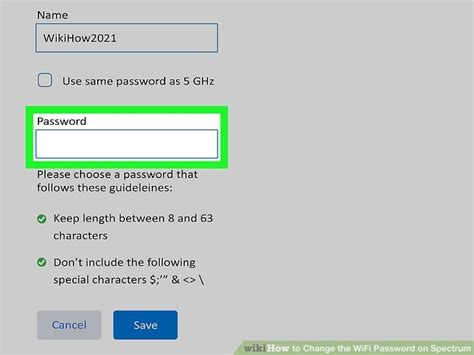 How To Change The WiFi Password On Spectrum Steps
