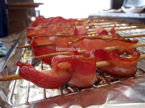 Eat Your City Chocolate Covered Maple Bacon Skewers Recipe Bacon