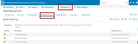 Poweredge How To View Or Clear The System Event Log Dell Burundi
