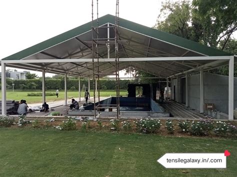 Pvc Modular Swimming Pool Tensile Cover Structure At ₹ 325 Sq Ft In