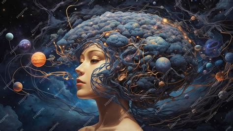 Premium Ai Image Mapping Brain Constellations