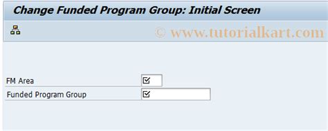 Fm Sets Fundprg Sap Tcode Change Funded Program Group