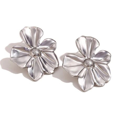 Flower Statement Earrings Di 2024