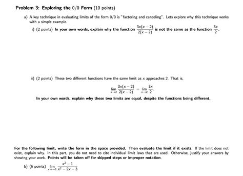 Solved A A Key Technique In Evaluating Limits Of The Form Chegg