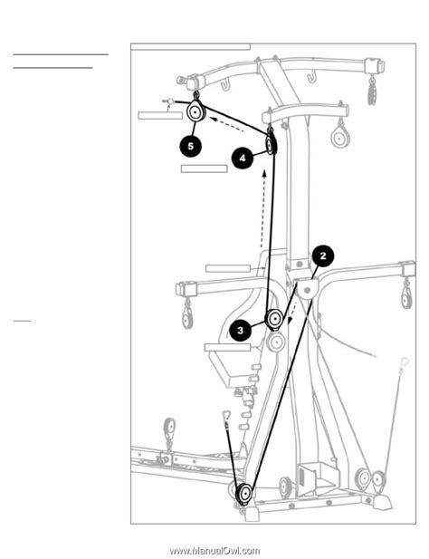 Step 19 Cable And Pulley Routing Bowflex Xtreme 2 Assembly Manual Page 17