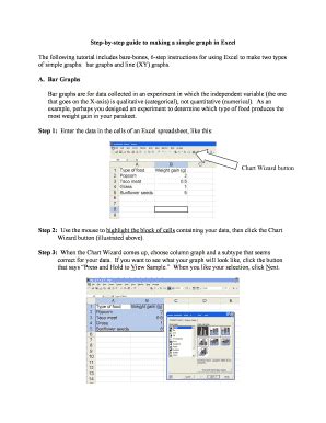 Fillable Online Step By Step Guide To Making A Simple Graph In Excel Fax Email Print PdfFiller