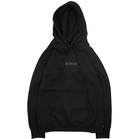 Ronin Division Ronin Division Black Tonal Pullover Hoodie Grailed
