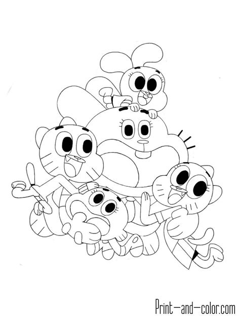 El Increible Mundo De Gumball Para Imprimir Imagenes Y Dibujos Para Images