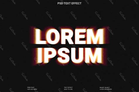 Lorem Ipsum Text Style Effect Free Photoshop Psd File