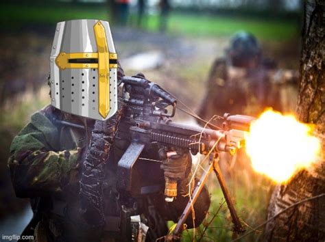 Crusader Unloading Lmg Blank Template Imgflip