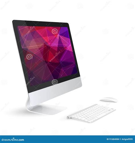 Pc Mouse Keyboard Stock Illustration Illustration Of Data 91684084