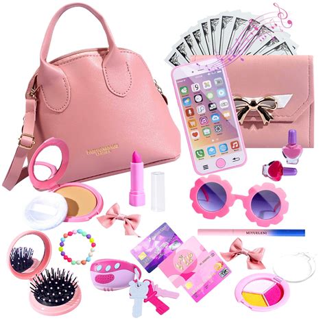 31 Piece Princess Purse Set Pretend Play Toy With Handbag Makeup