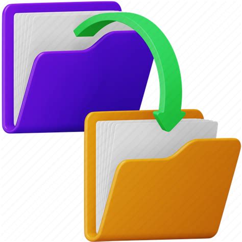 Transfer Folder File Document Data Backup Storage 3d Illustration Download On Iconfinder