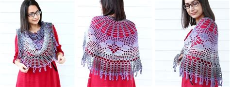 Luna Shawl Free Crochet Pattern