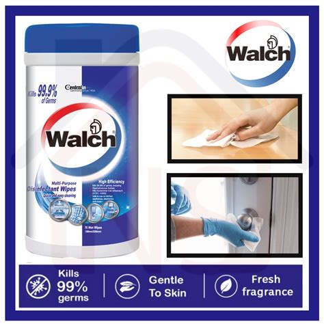Walch 84pcs Multi Purpose Disinfectant Wet Wipes High Efficacy