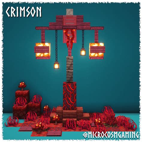 Nether Themed Lamp Post Ideas Do You Build In The Nether Or Would