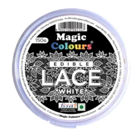 White Edible Lace Paste Magic Colours Jitco