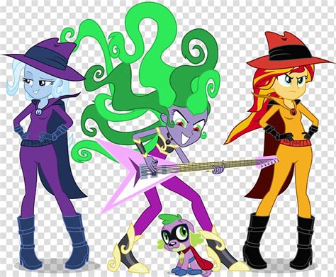 Sunset Shimmer And Trixie