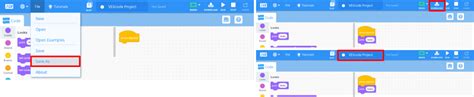 บนทกโครงการ VEXcode IQ Blocks บน iPad หองสมด VEX