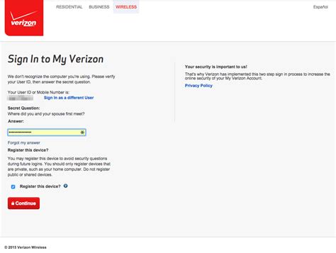 Verizon Account Sign In Fail • Geardiary
