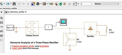 Solved Run The Command Eeharmonicsrectifier In Matlab Command Window