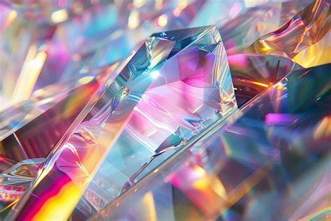 Abstract 3d Shapes With Iridescent Futuristic Details Premium Ai Generated Image