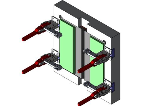 Weld Test Jig 3d Cad Model Library Grabcad