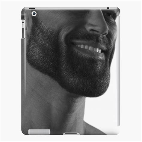 Gigachad Meme Smiling Face Ipad Case And Skin For Sale By Kunlesart
