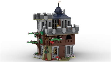 Lego Moc Forest Hideout By Brickfantasy Rebrickable Build With Lego