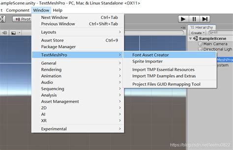 Unity3d 使用textmeshpro中文字体unity 中文字体下载 Csdn博客