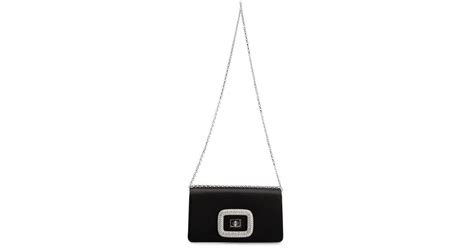 Roger Vivier Mini Viv Choc Jewel Crossbody Bag In White Lyst