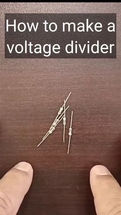 How To Make A Voltage Divider With Resistors Electrical Engineering