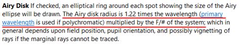 can you optimize for airy disk radius in the merit function editor